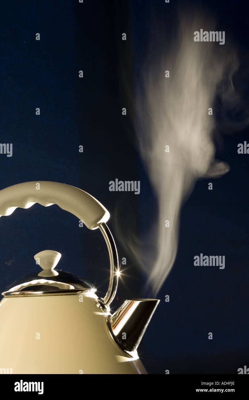Kettle at its boiling point boiling water hi-res stock photography and ...
