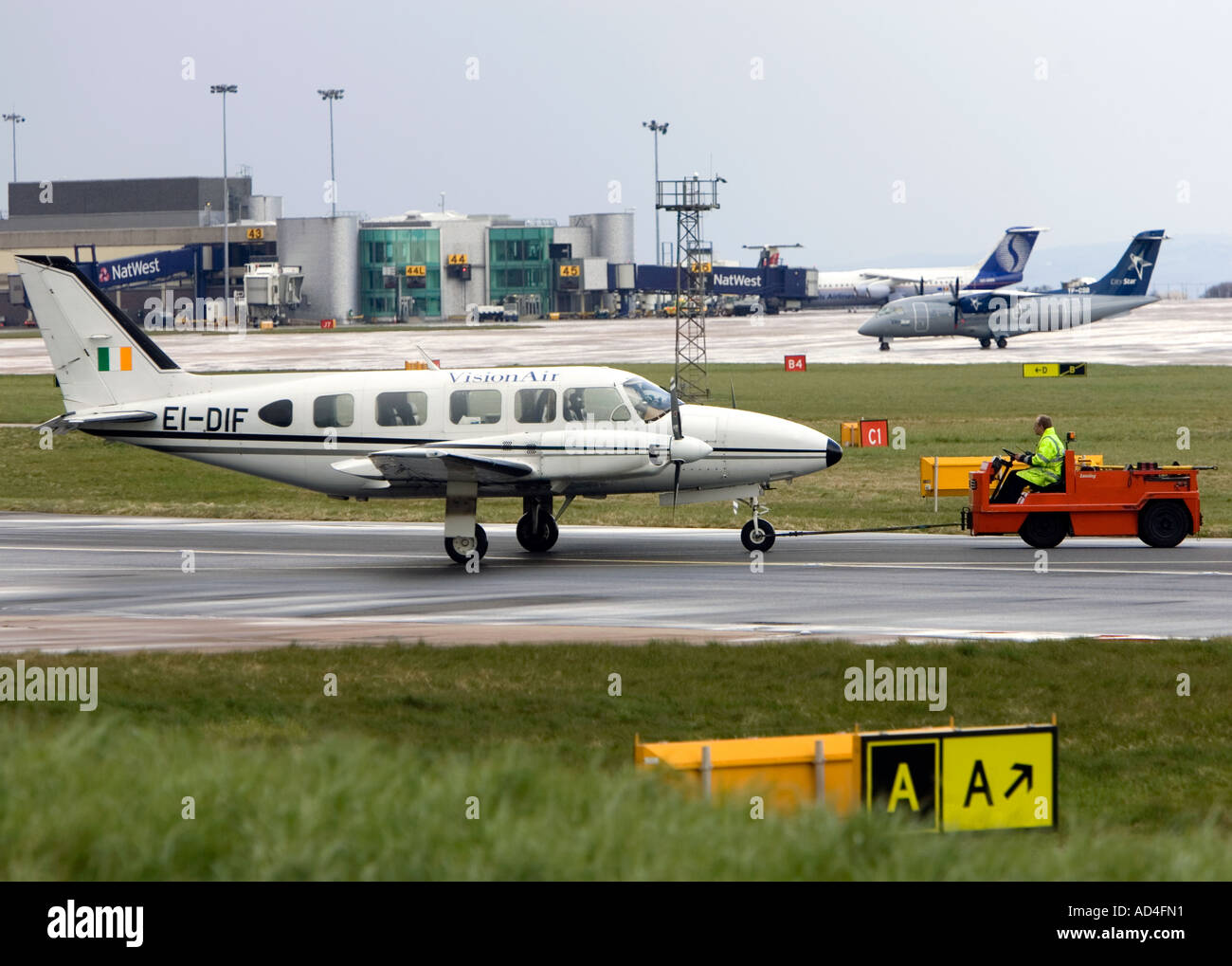 Business jet Aviation at MAN Manchester Stock Photo - Alamy