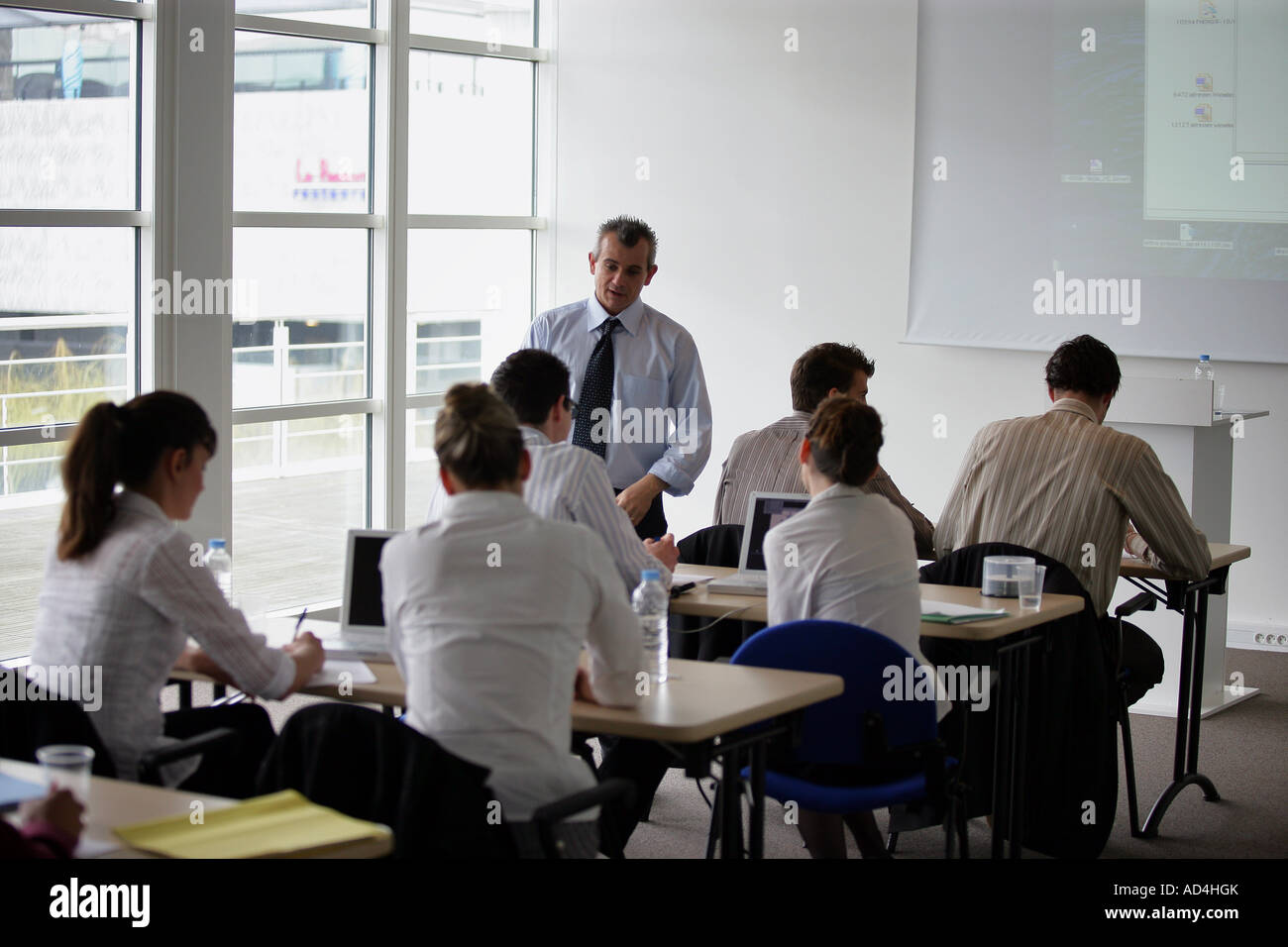 Professionals attending a trade training course Stock Photo - Alamy