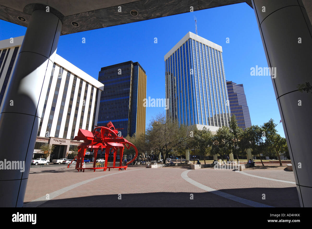 The City Centre, Downtown buildings at Tucson Arizona USA Stock Photo ...