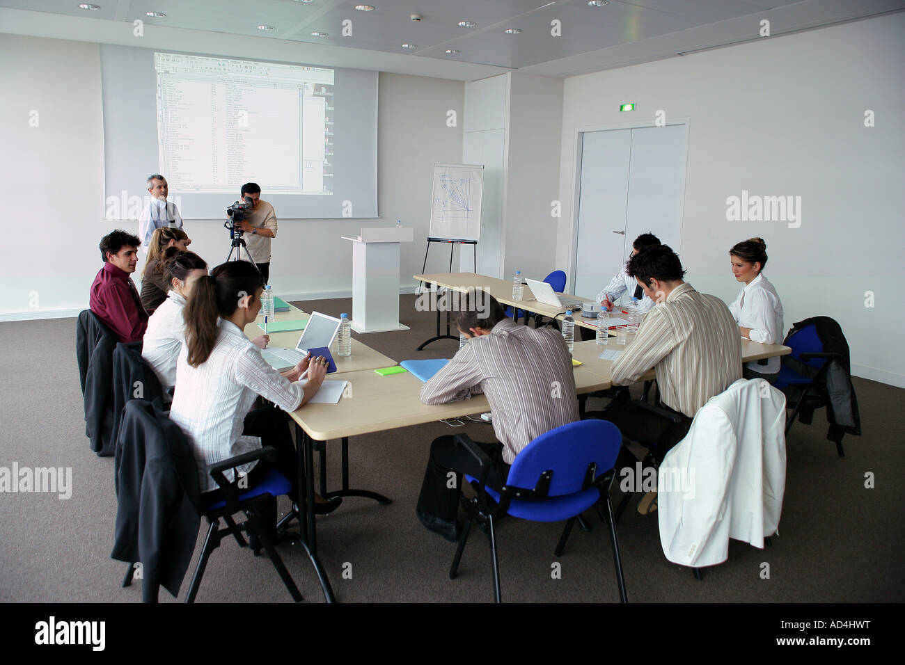 Professionals attending a trade training course Stock Photo - Alamy