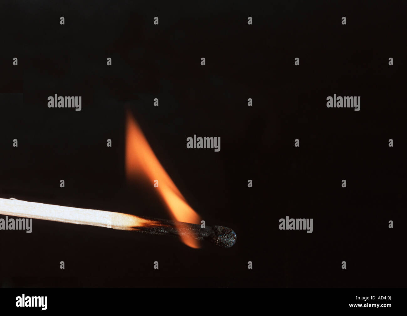 Flame of matchstick Stock Photo - Alamy
