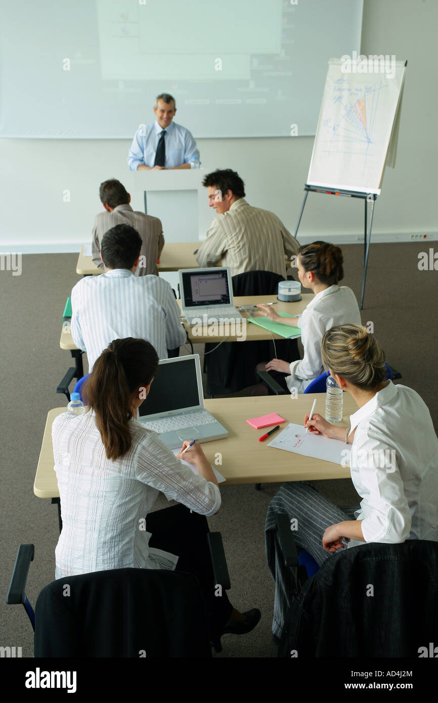 Professionals attending a trade training course Stock Photo - Alamy