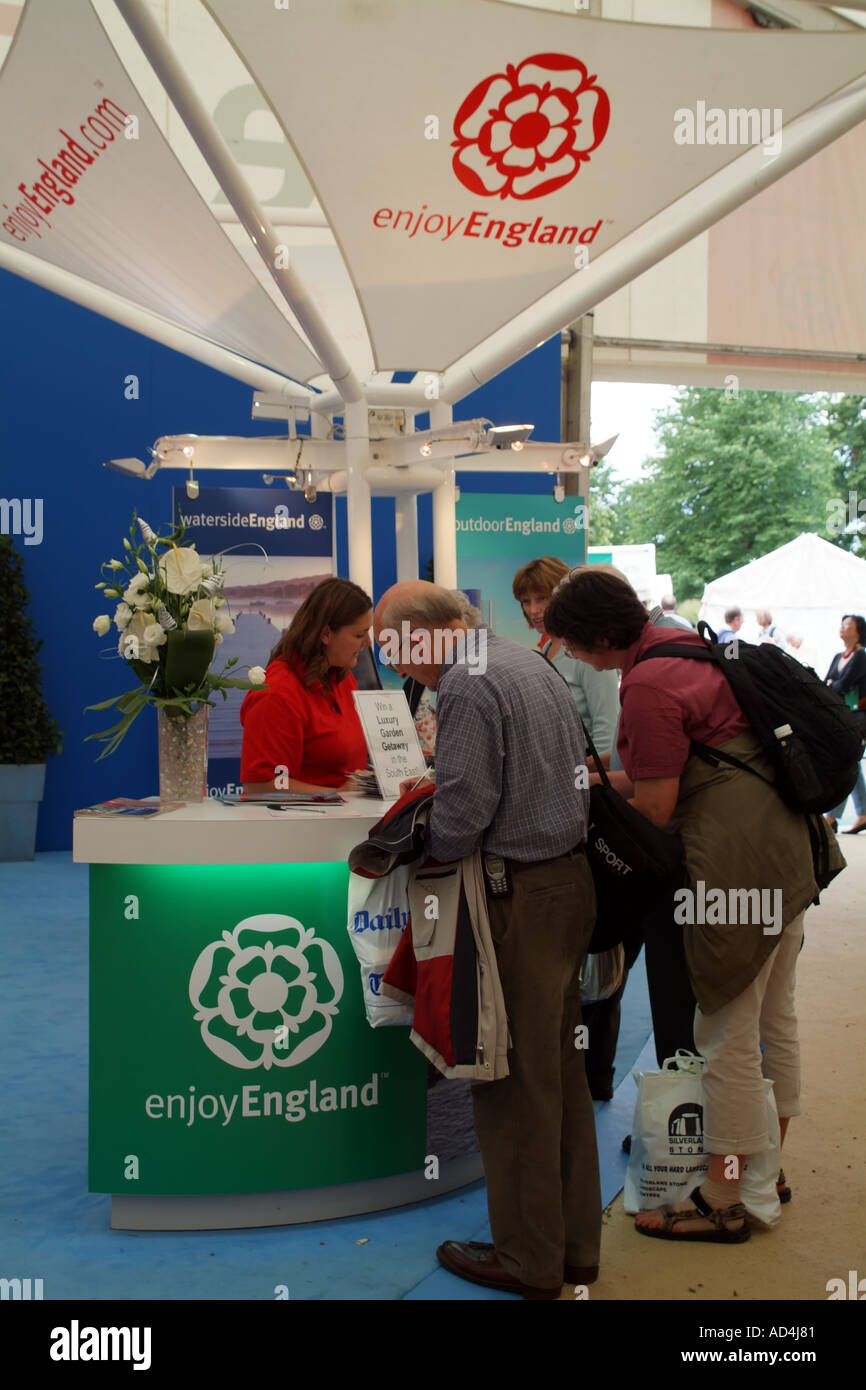 Enjoy England tourism promotional stand Stock Photo - Alamy