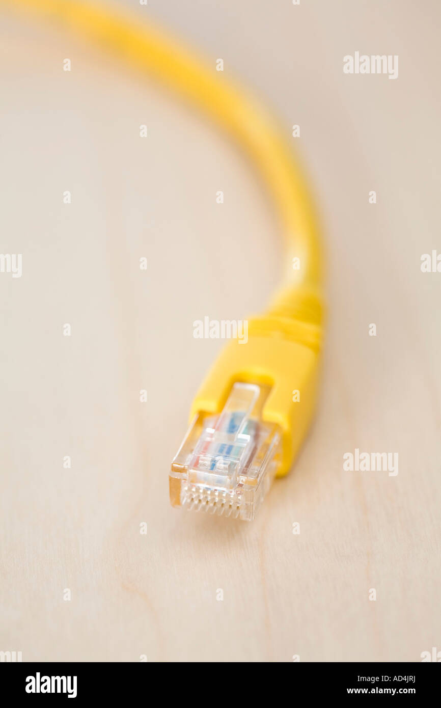 A network connection plug Stock Photo - Alamy