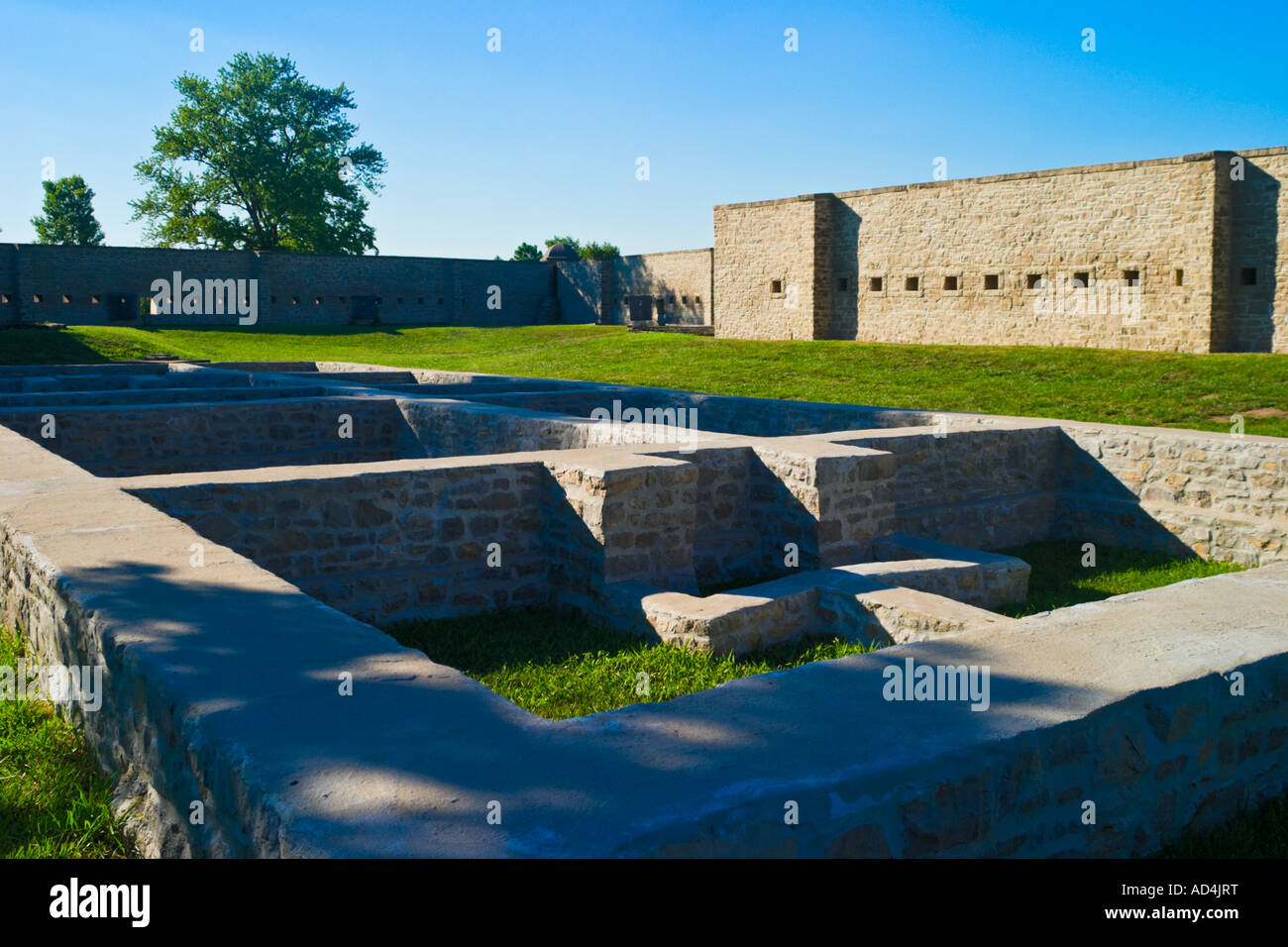 Fort de Chartres, near Prairie du Roche in Illinois, A state park Stock ...