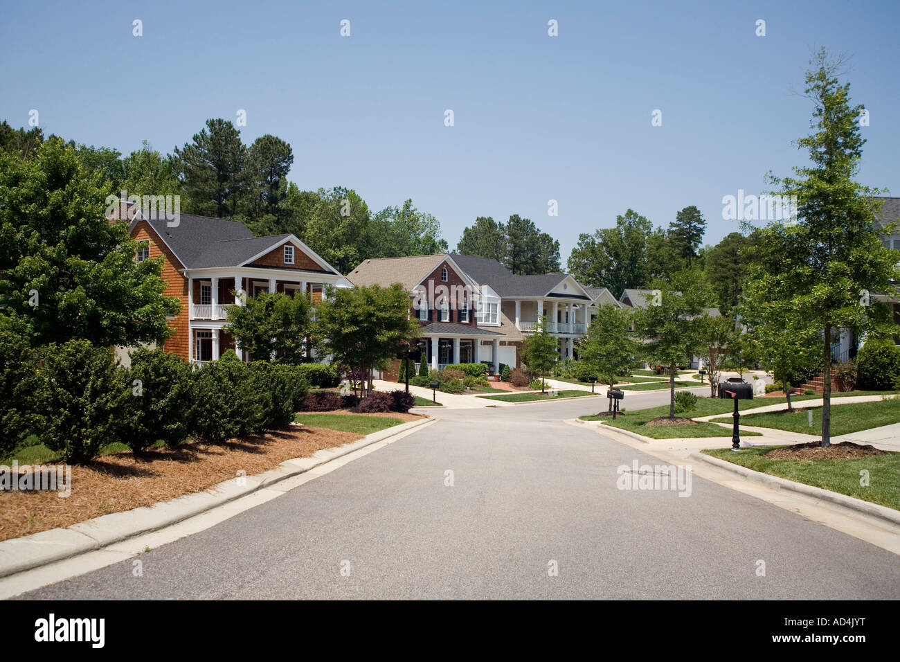 A residential street Stock Photo - Alamy