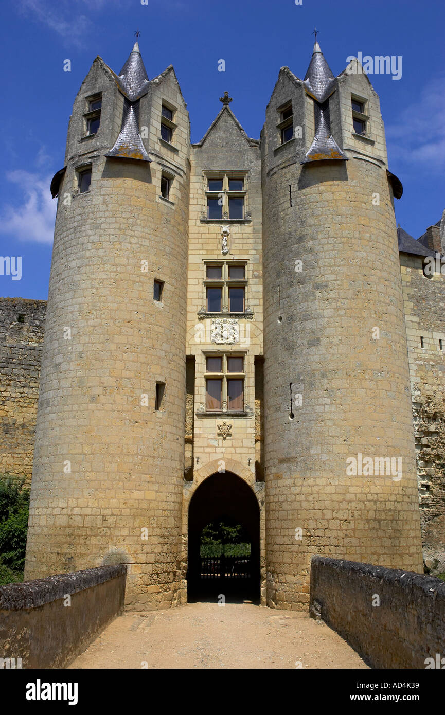 montreuil bellay castle loire valley france Stock Photo - Alamy