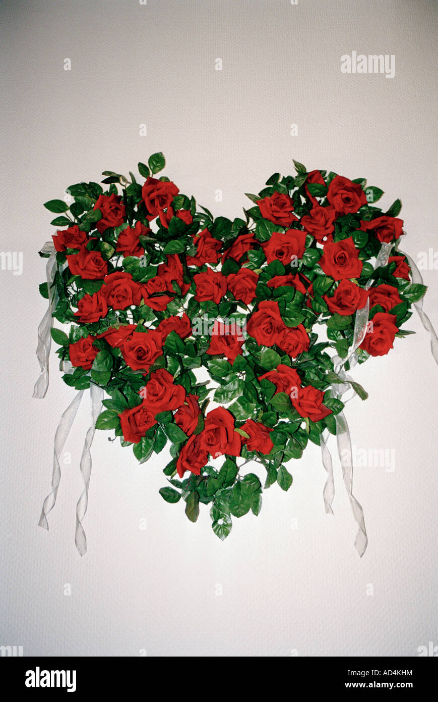 A heart shaped flower arrangement Stock Photo - Alamy