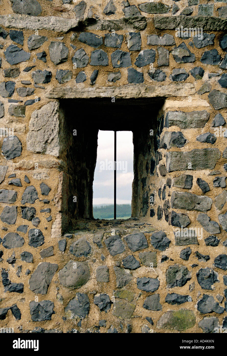 Detail of a window of a castle Stock Photo - Alamy