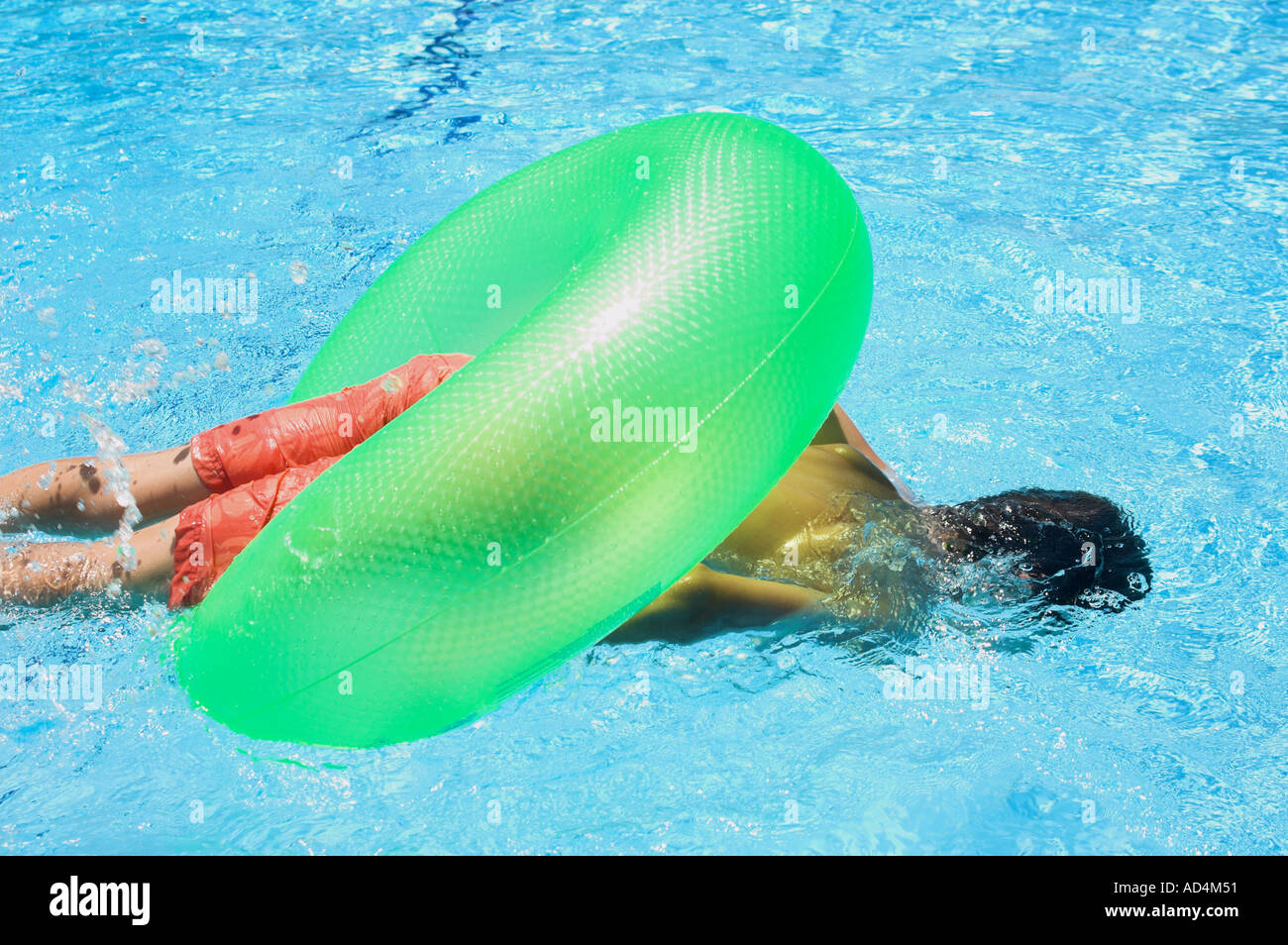 legs on the floater diving Stock Photo - Alamy