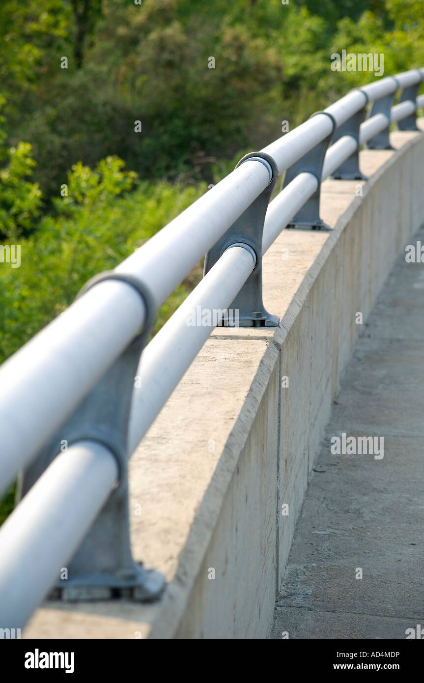 Smooth bridge handrail Stock Photo - Alamy