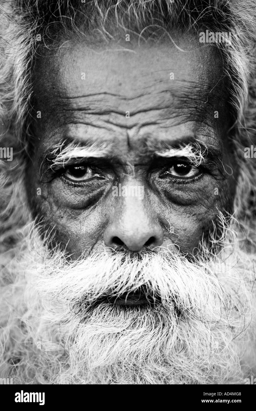 Environmental portrait of elderly Indian man Stock Photo - Alamy