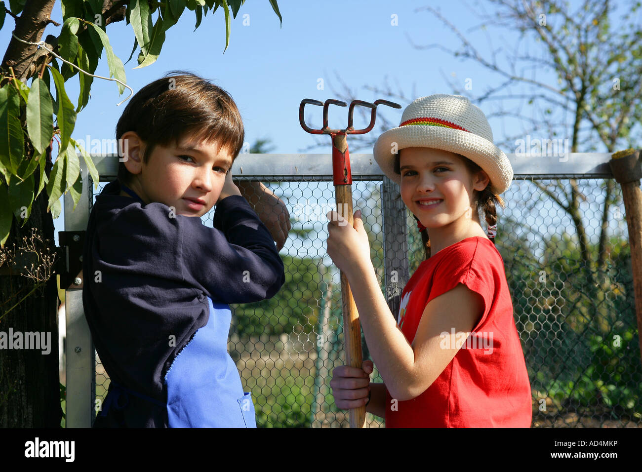 Children in the countryside Stock Photo - Alamy