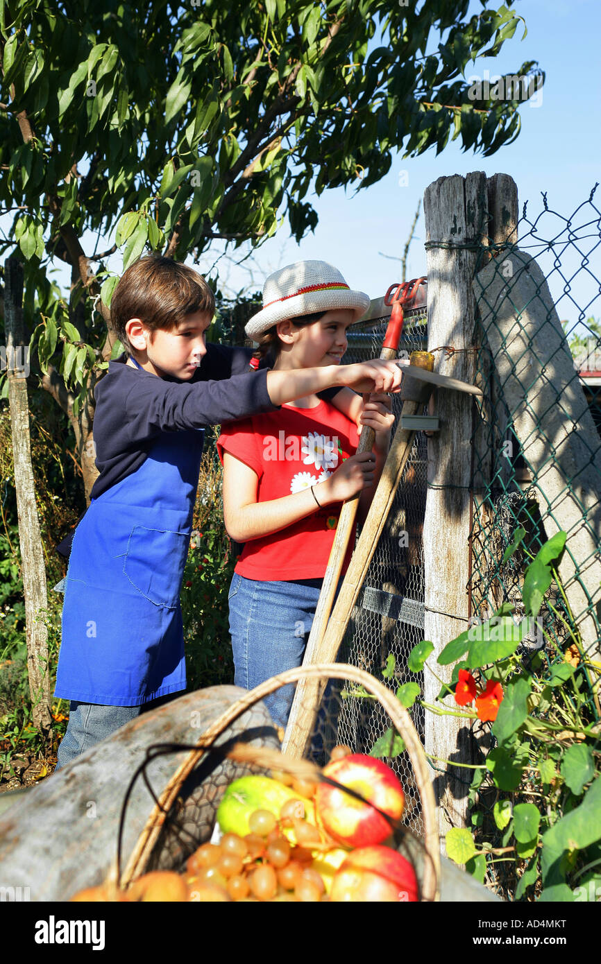Children in the countryside Stock Photo - Alamy