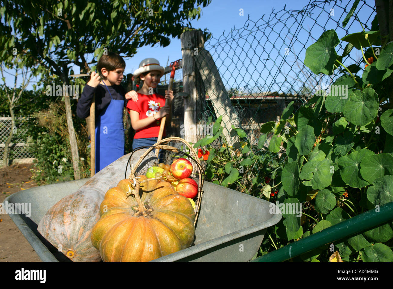 Children in the countryside Stock Photo - Alamy