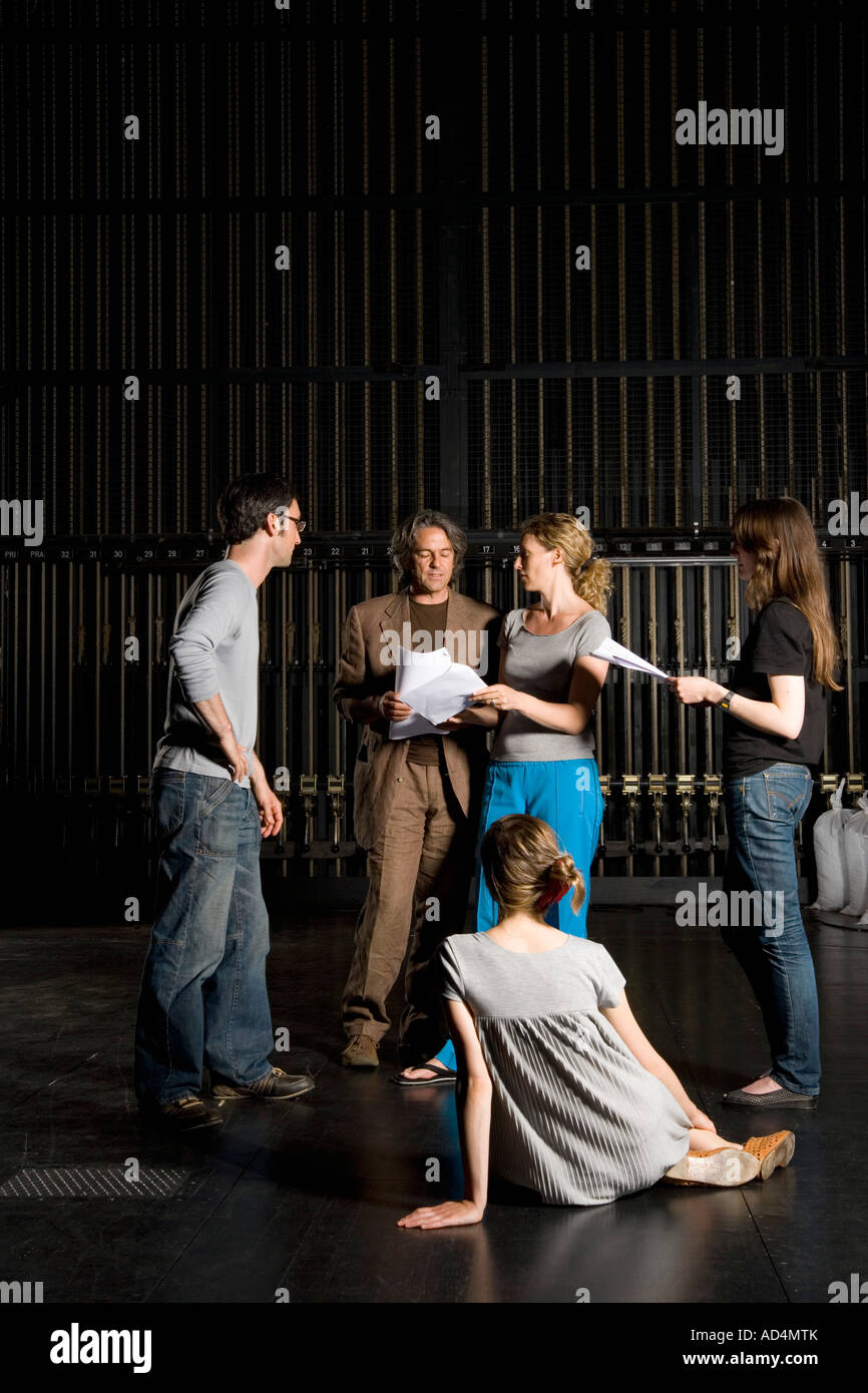 Actress rehearsing in theater hi-res stock photography and images - Alamy