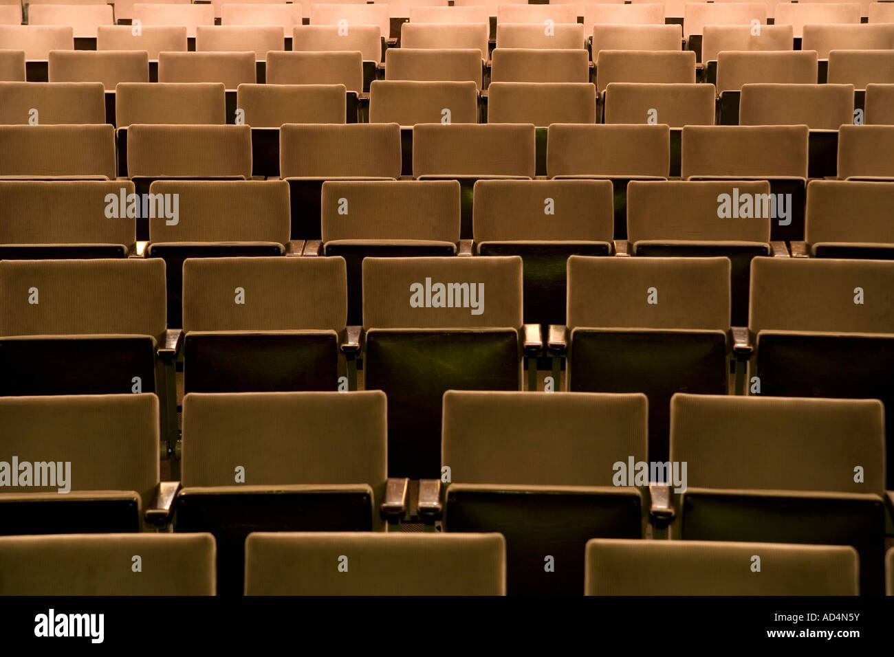 Rows of empty seating in an auditorium Stock Photo - Alamy
