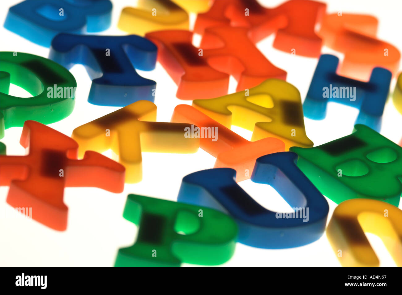 Plastic abc letters hi-res stock photography and images - Alamy