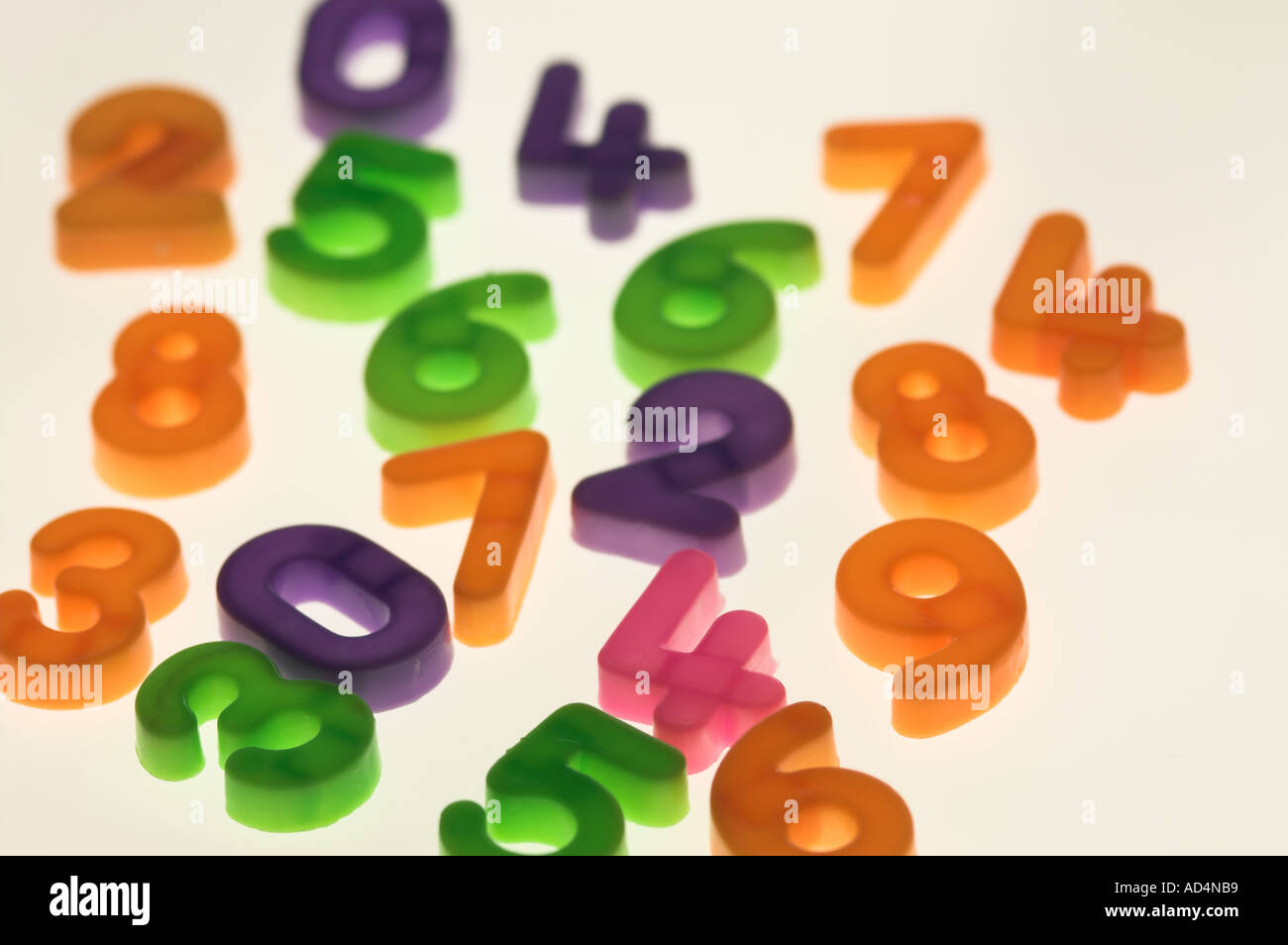 children plastic color numbers Stock Photo - Alamy