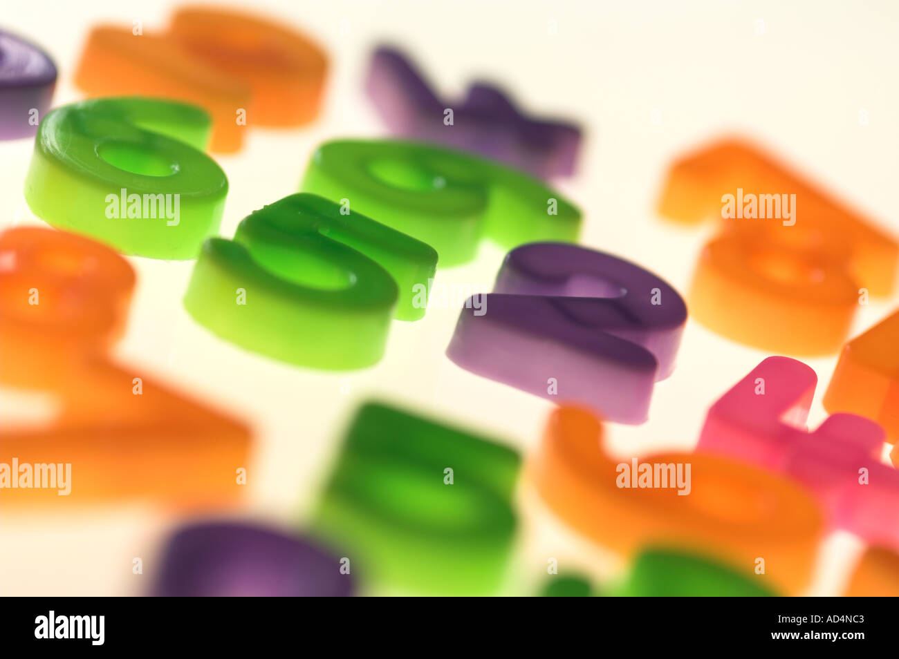 children plastic color numbers Stock Photo - Alamy