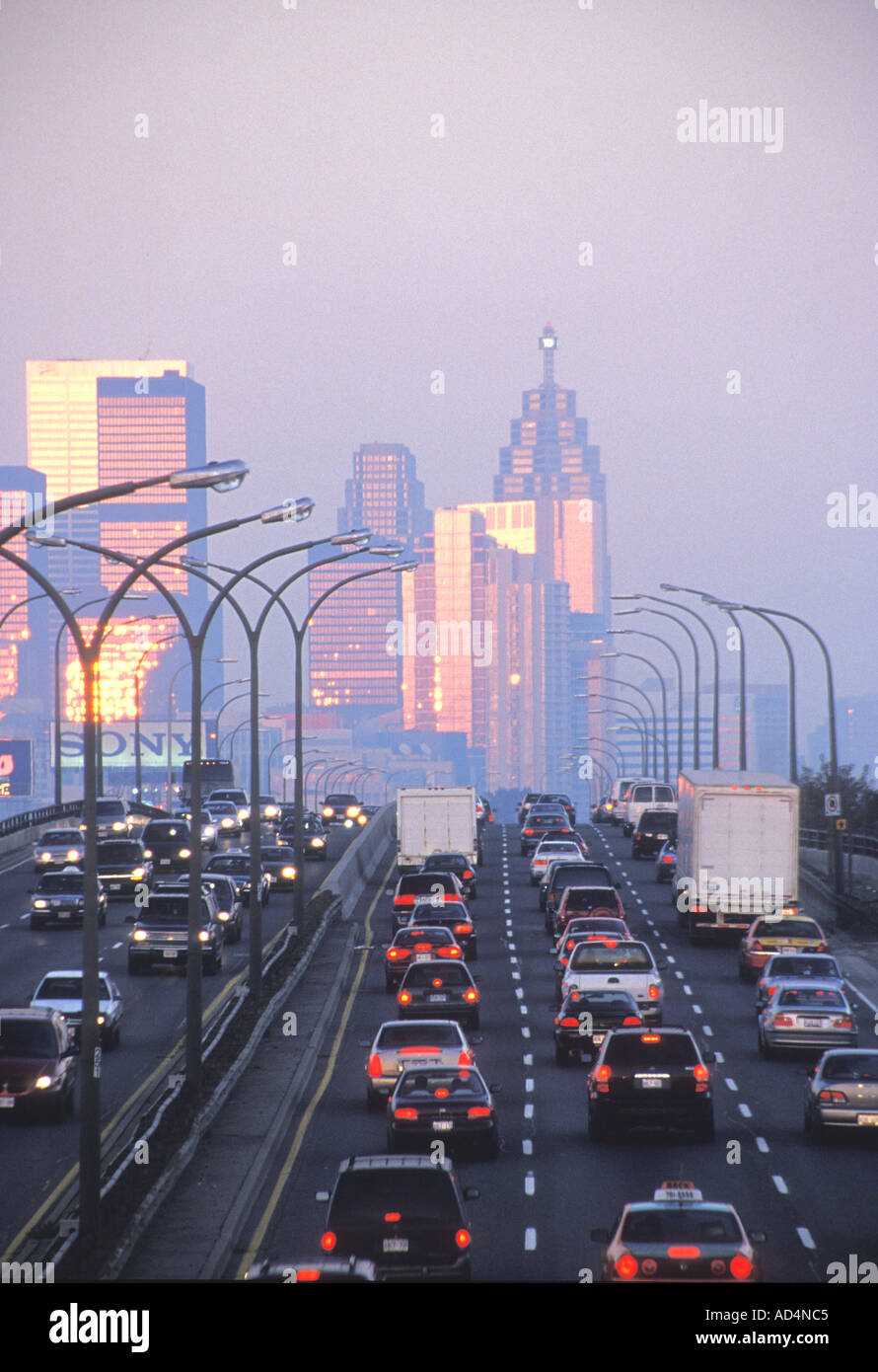 Traffic on Gardner Expressway Toronto Ontario Canada Stock Photo - Alamy