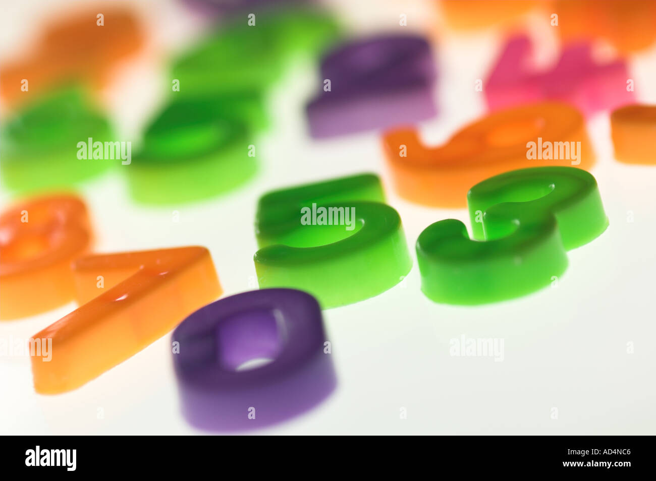 plastic color numbers Stock Photo - Alamy