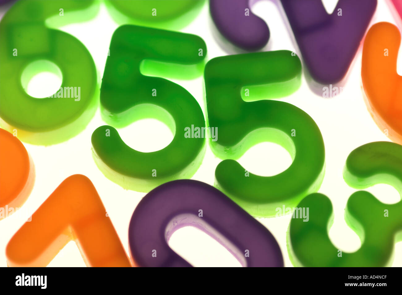 plastic color numbers Stock Photo - Alamy