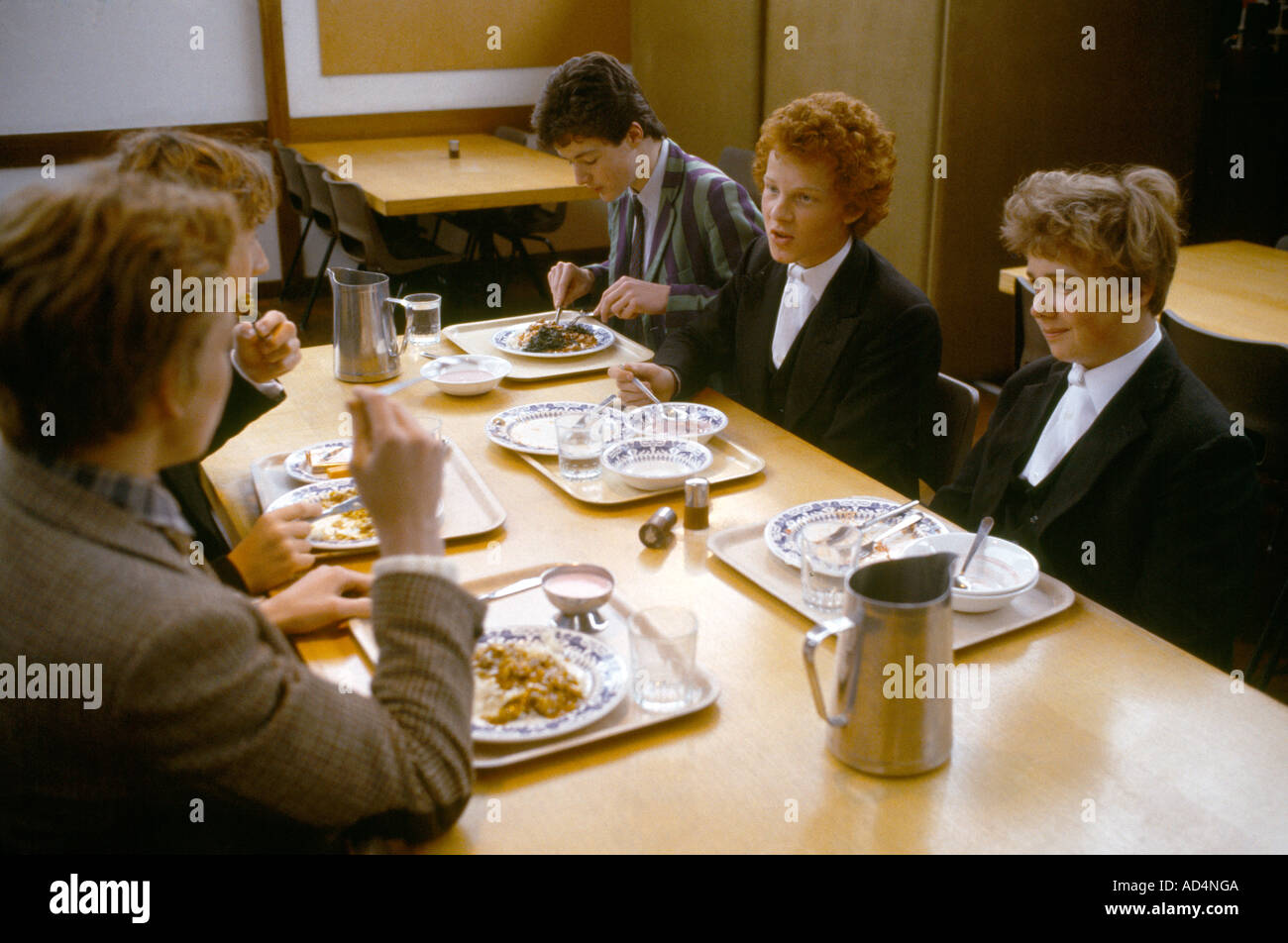 Eton College Dining Hall Teenagers Eating Lunch Stock Photo: 7602121 ...