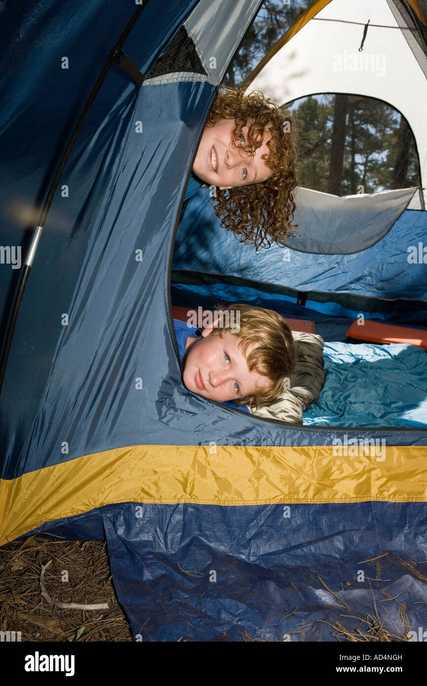 Two children poking fun hi-res stock photography and images - Alamy