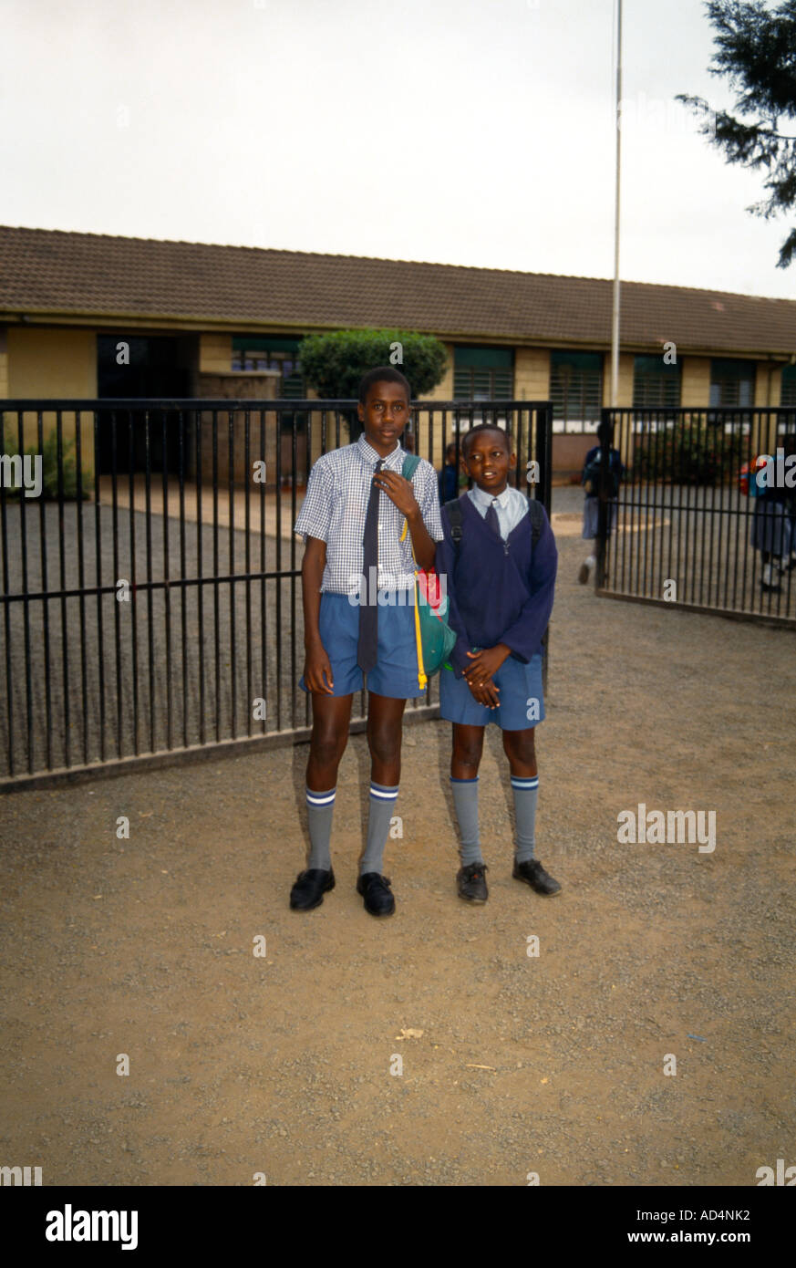Nairobi Kenya School boys Outside Primary School Stock Photo - Alamy