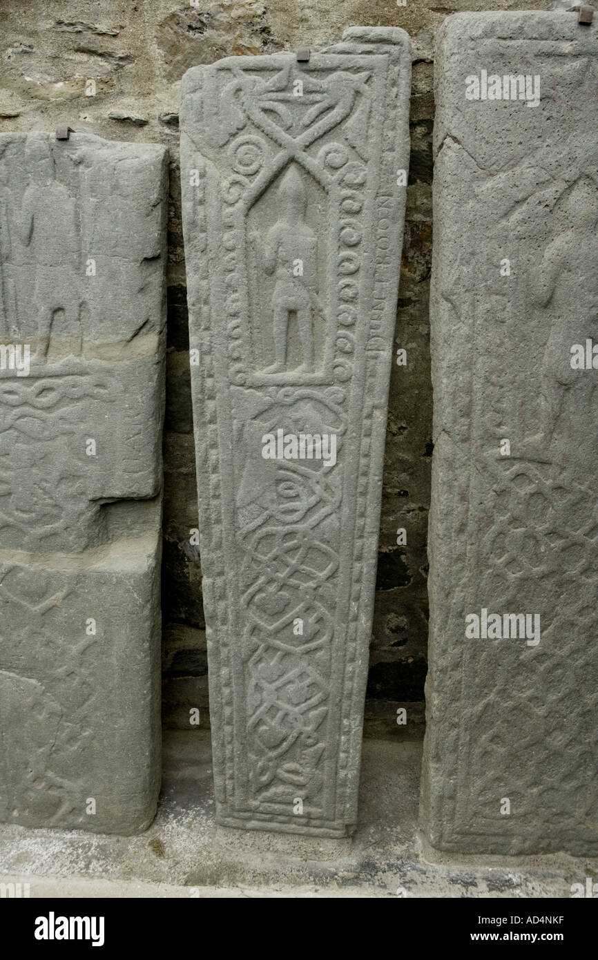 West Highland Grave Slabs Stock Photo - Alamy