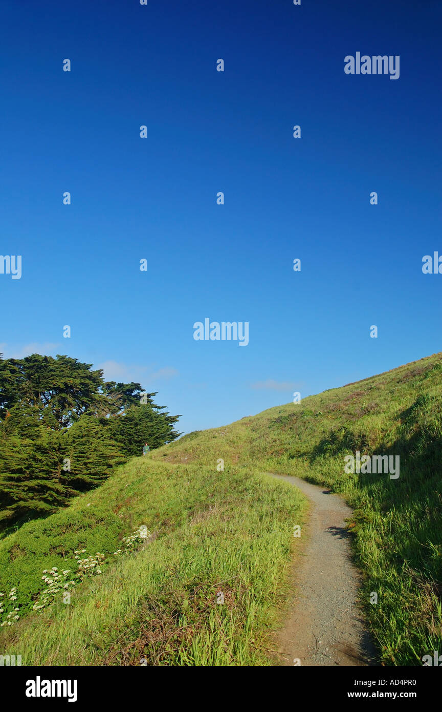 Hiking trail at Point Reyes National Seashore California Stock Photo ...