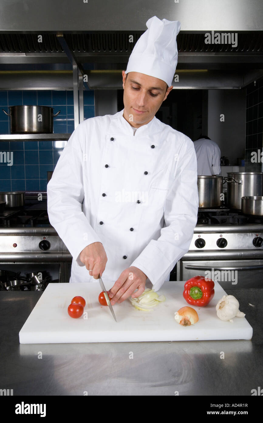 A chef preparing vegetables Stock Photo - Alamy