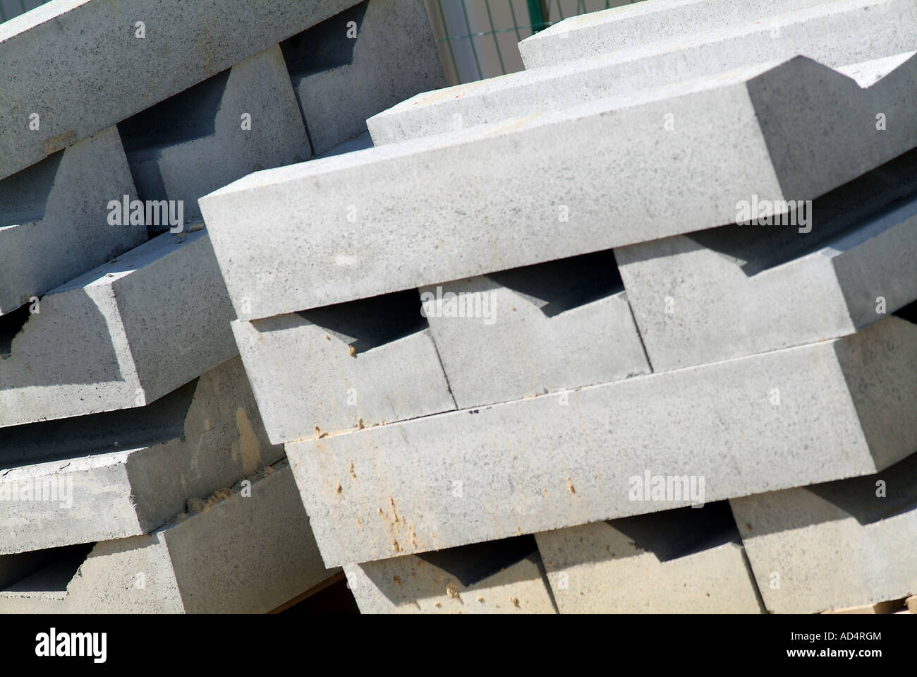 Pile of Prestressed Concrete Lintels Stock Photo - Alamy