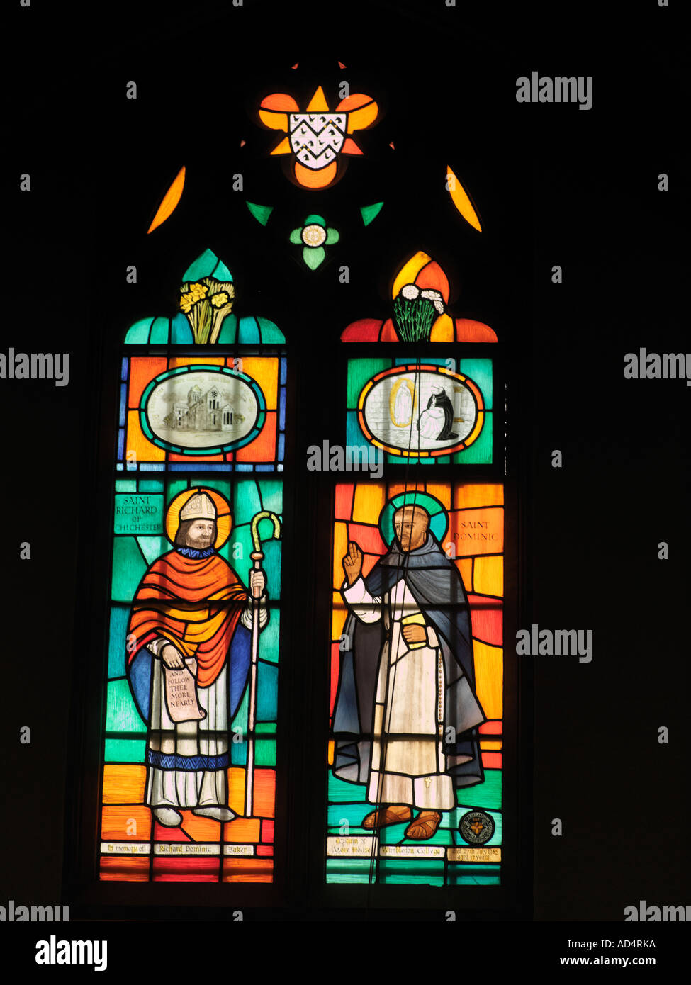Sacred Hearts Wimbledon London England Stained Glass Window Saint ...
