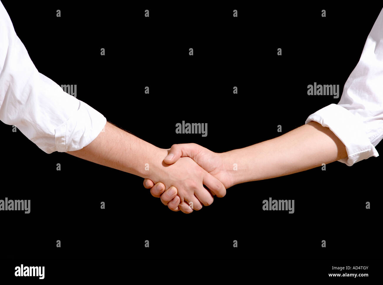 Two men shaking hands Stock Photo - Alamy