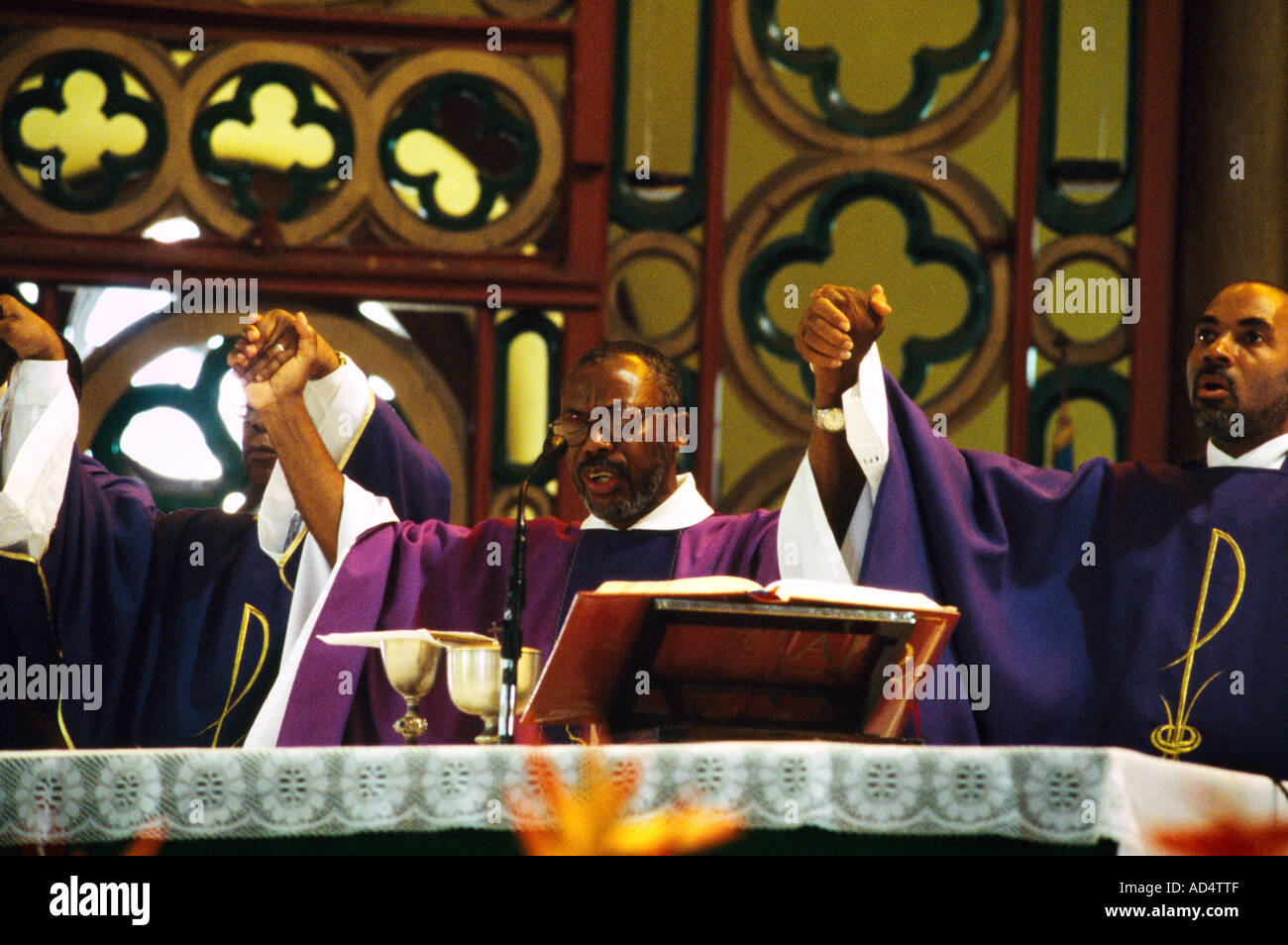Castries St Lucia Cathedral Of Immaculate Conception Consecrating Wine ...