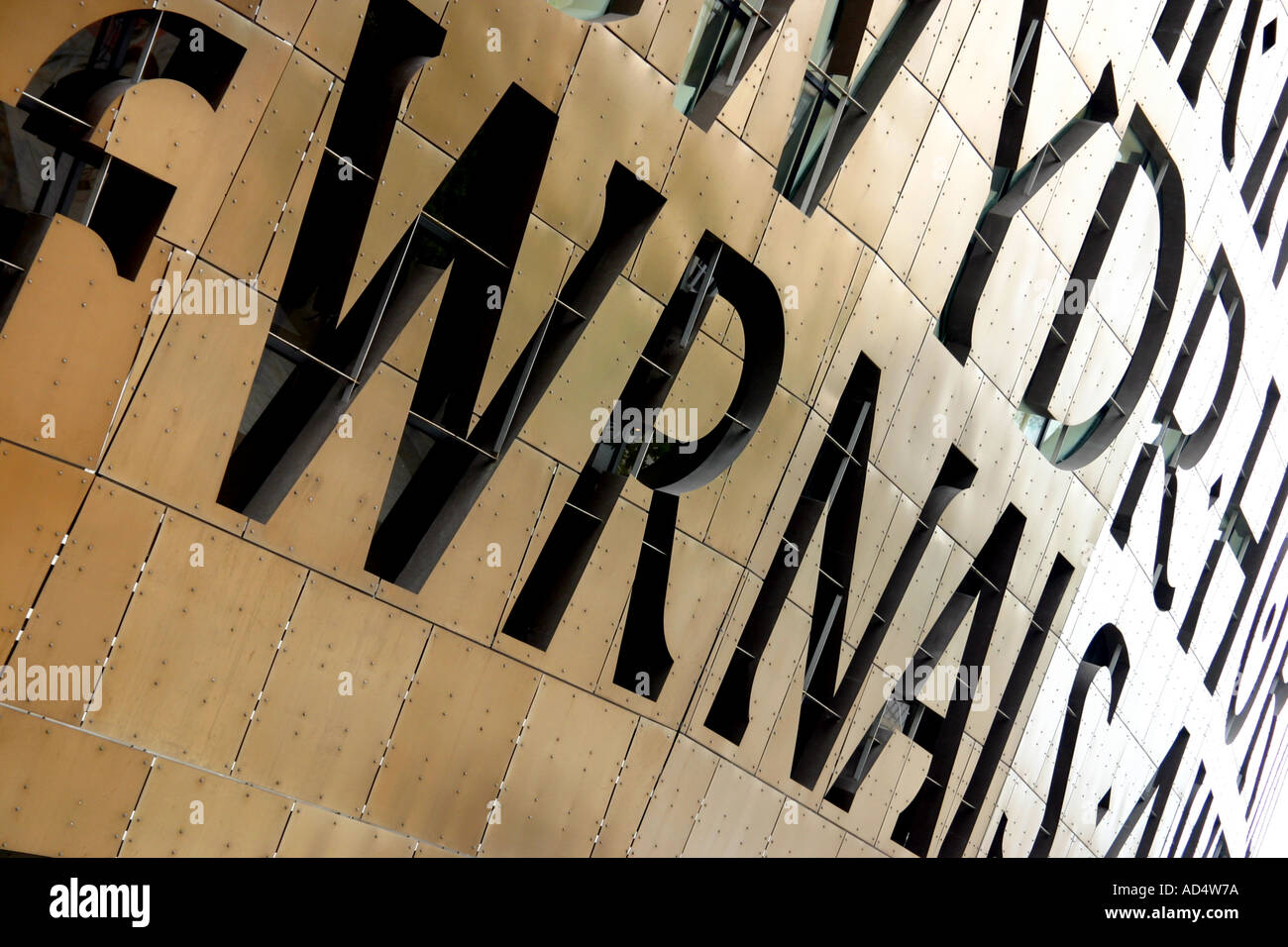 Detail of the Wales Millenium Centre Culture and Arts building in ...