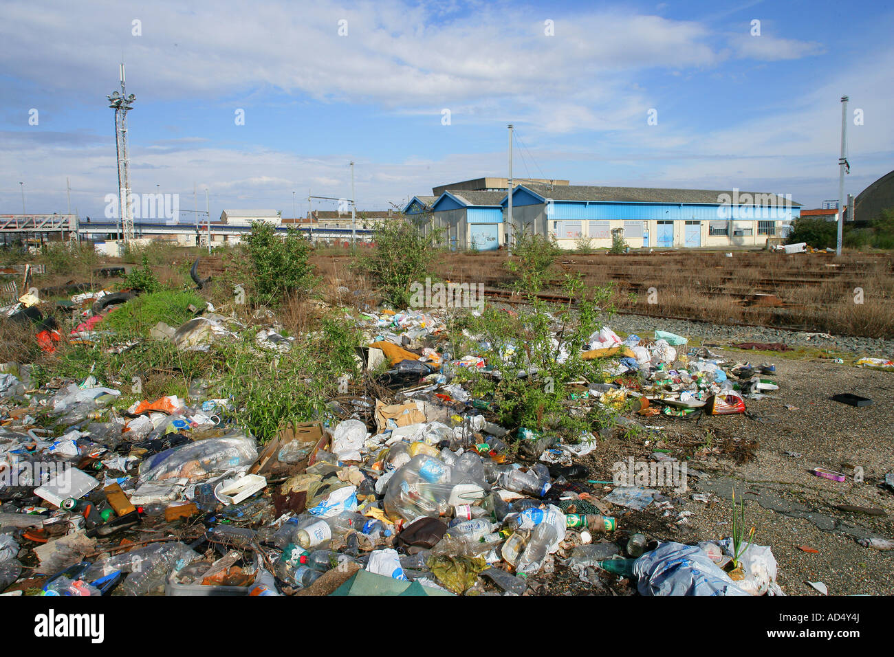 Garbage thrown on the ground Stock Photo - Alamy