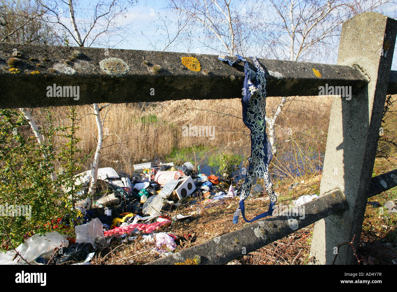 Garbage thrown on the ground Stock Photo - Alamy
