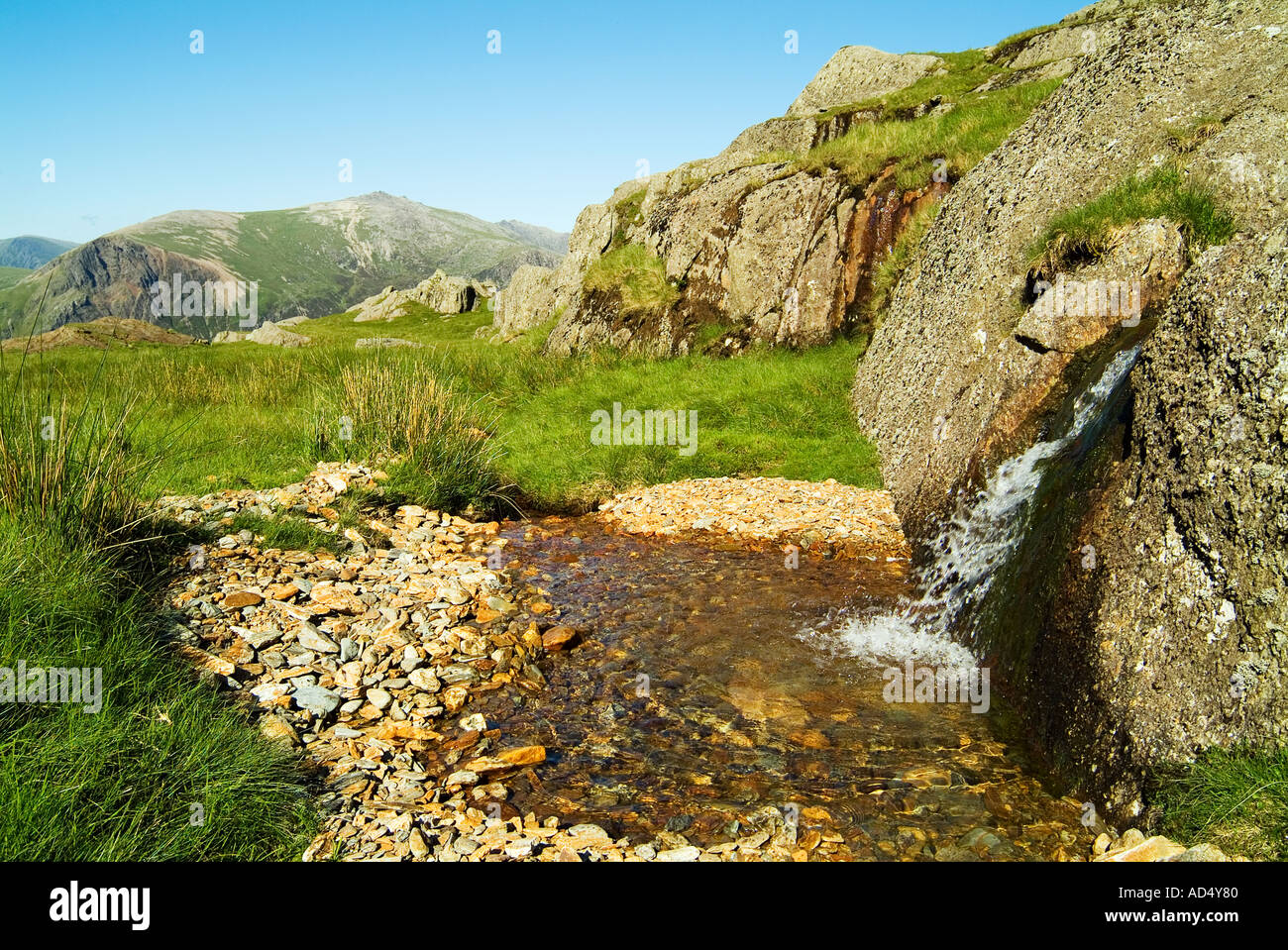 The Glyder Mountain range in North Wales Cymru Part of the Snowdonia ...