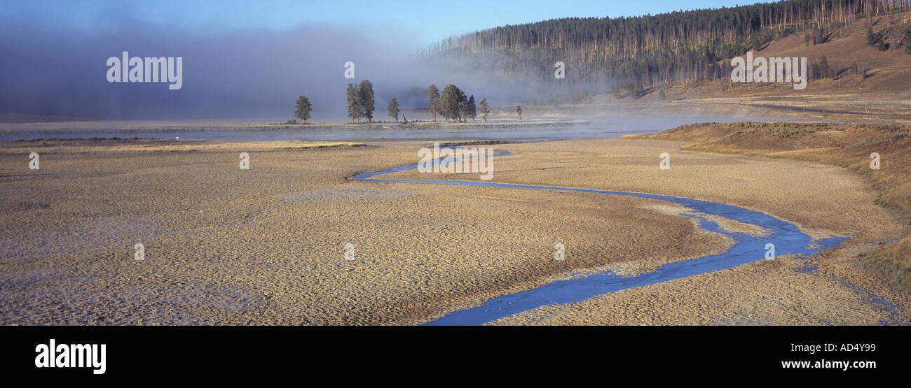 Yellowstone River in Hayden Valley Yellowstone National Park USA Stock ...