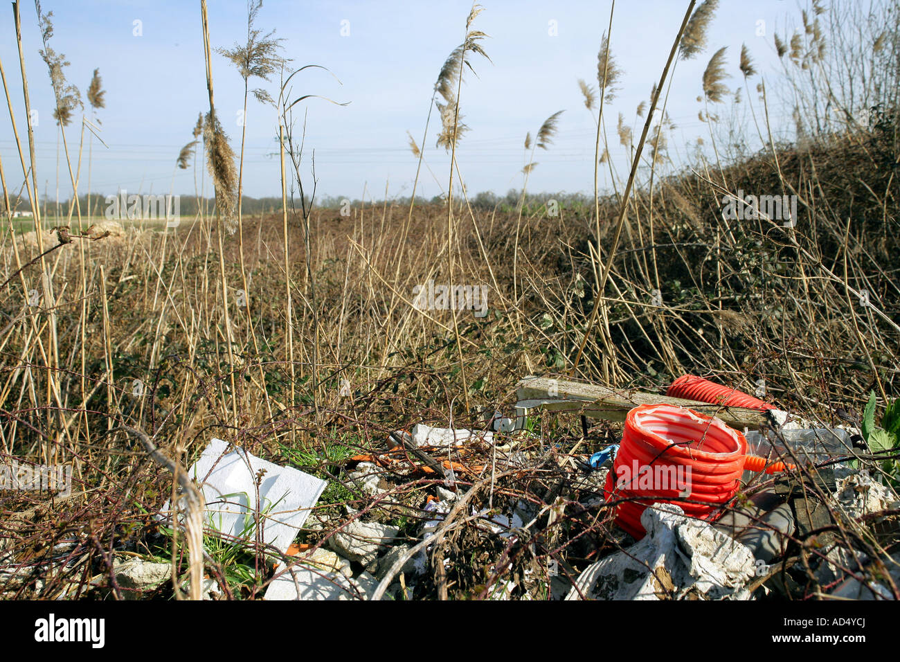 Garbage thrown on the ground Stock Photo - Alamy