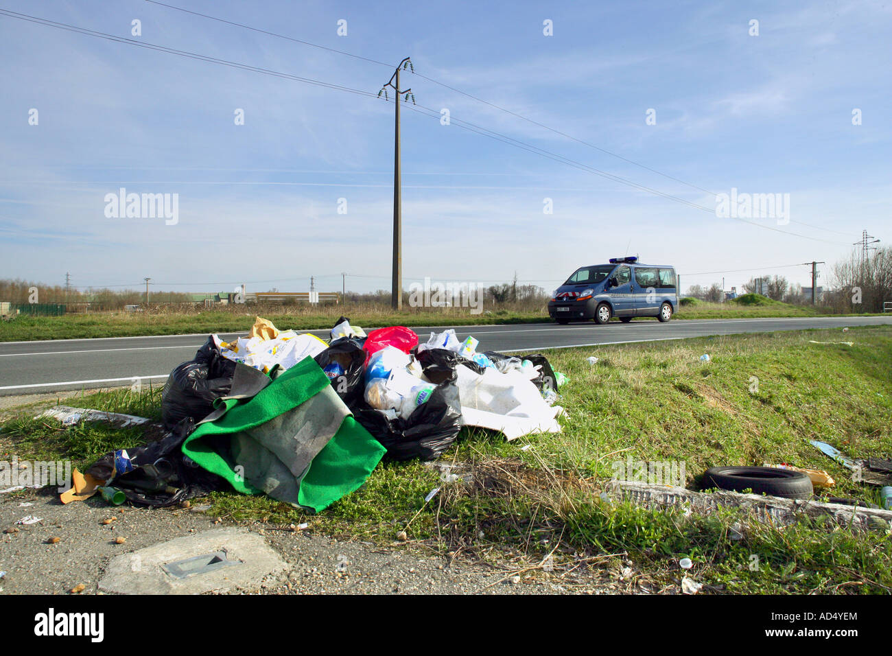 Garbage thrown on the ground Stock Photo - Alamy