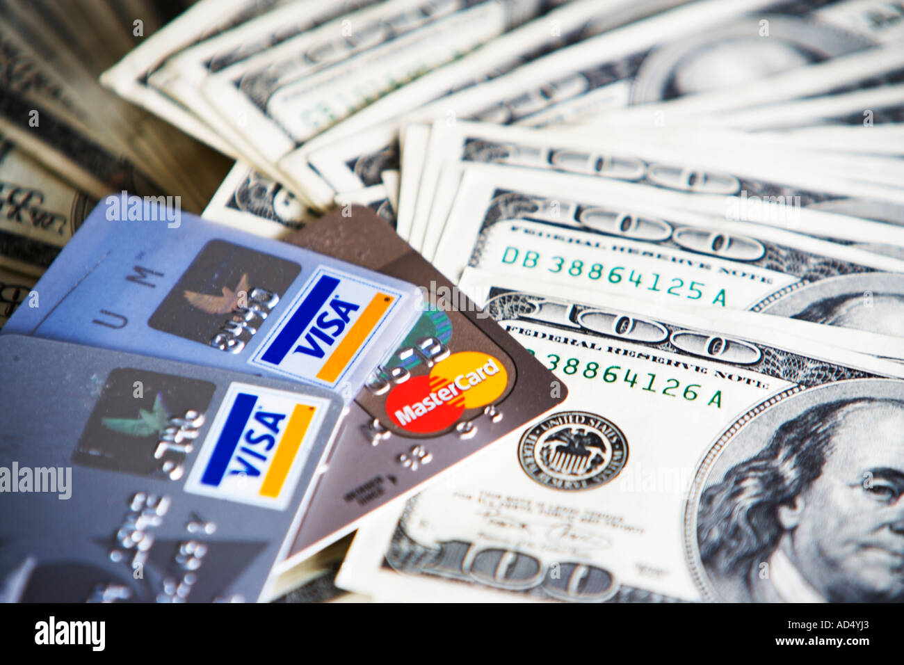 CREDIT CARDS AND MONEY Stock Photo - Alamy