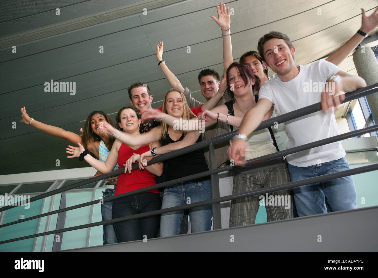 Students having fun Stock Photo - Alamy