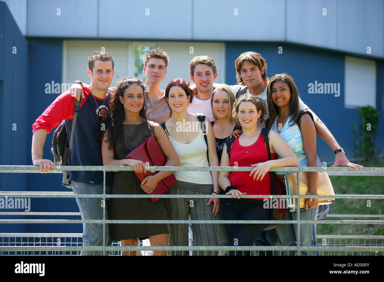 Students having fun Stock Photo - Alamy