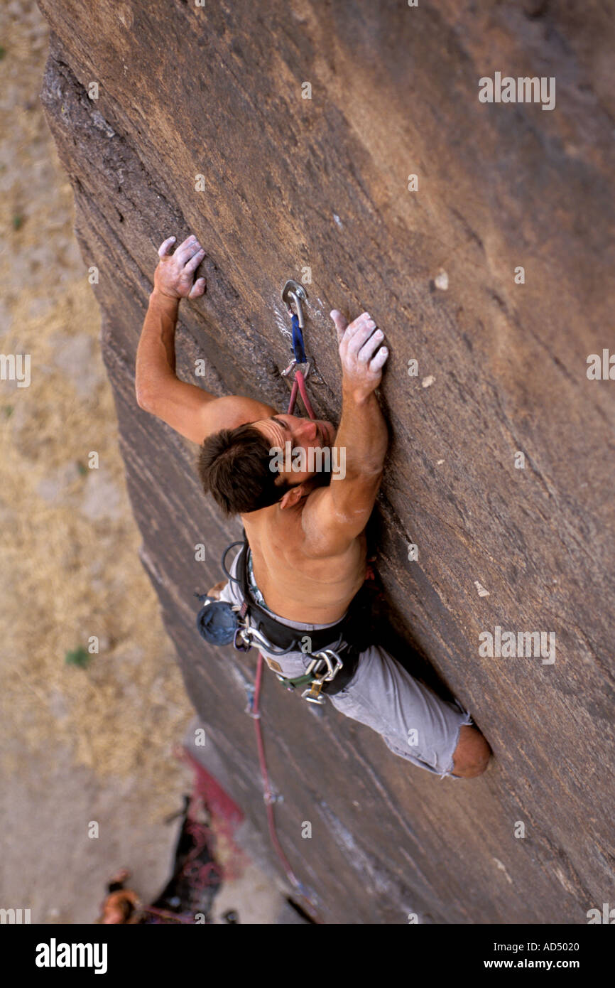Rock climber red rocks las hi-res stock photography and images - Alamy
