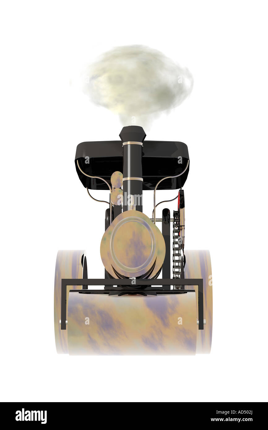 Old road roller Cut Out Stock Images & Pictures - Alamy